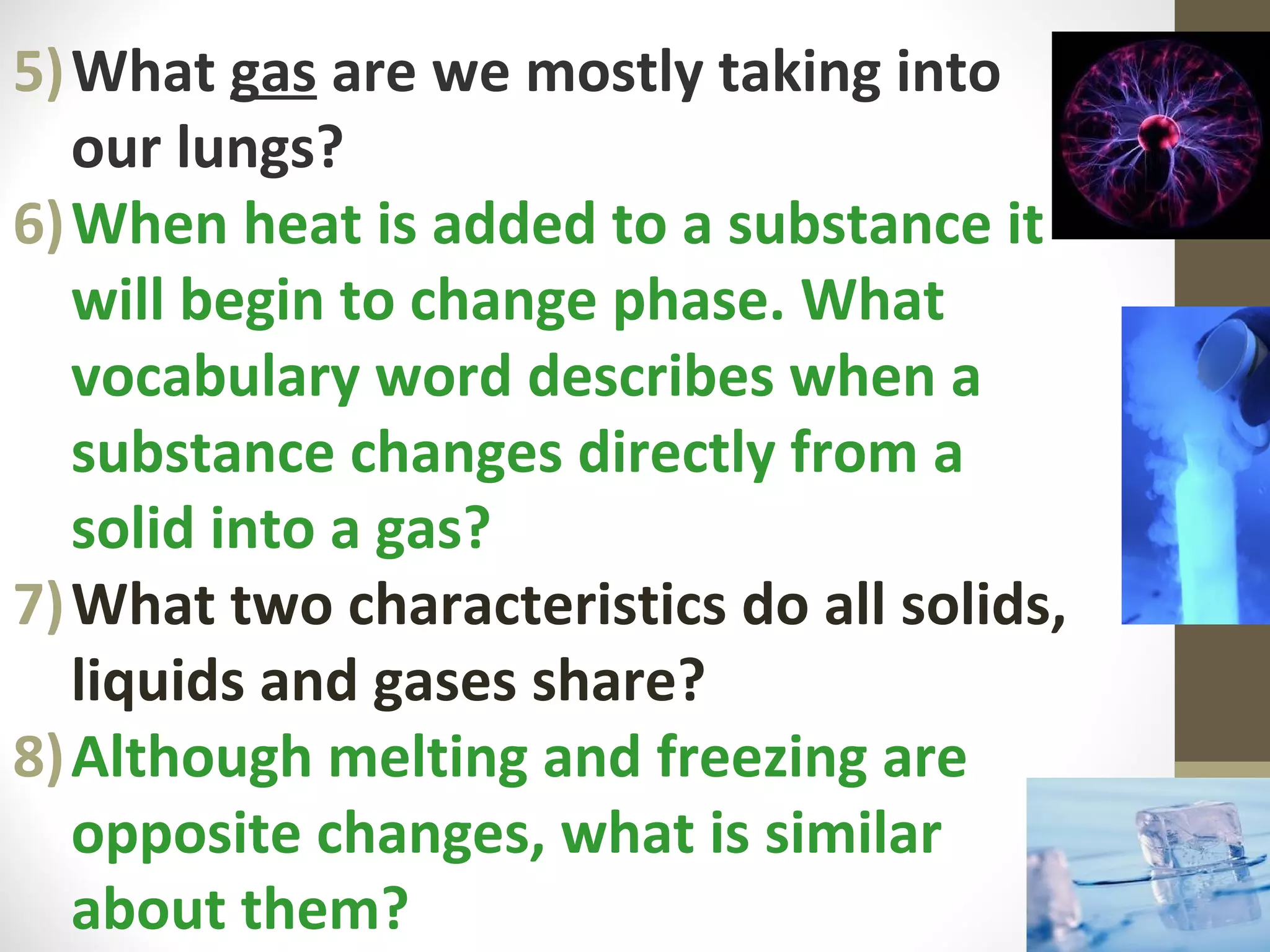 Definition of Matter Lab Day 2