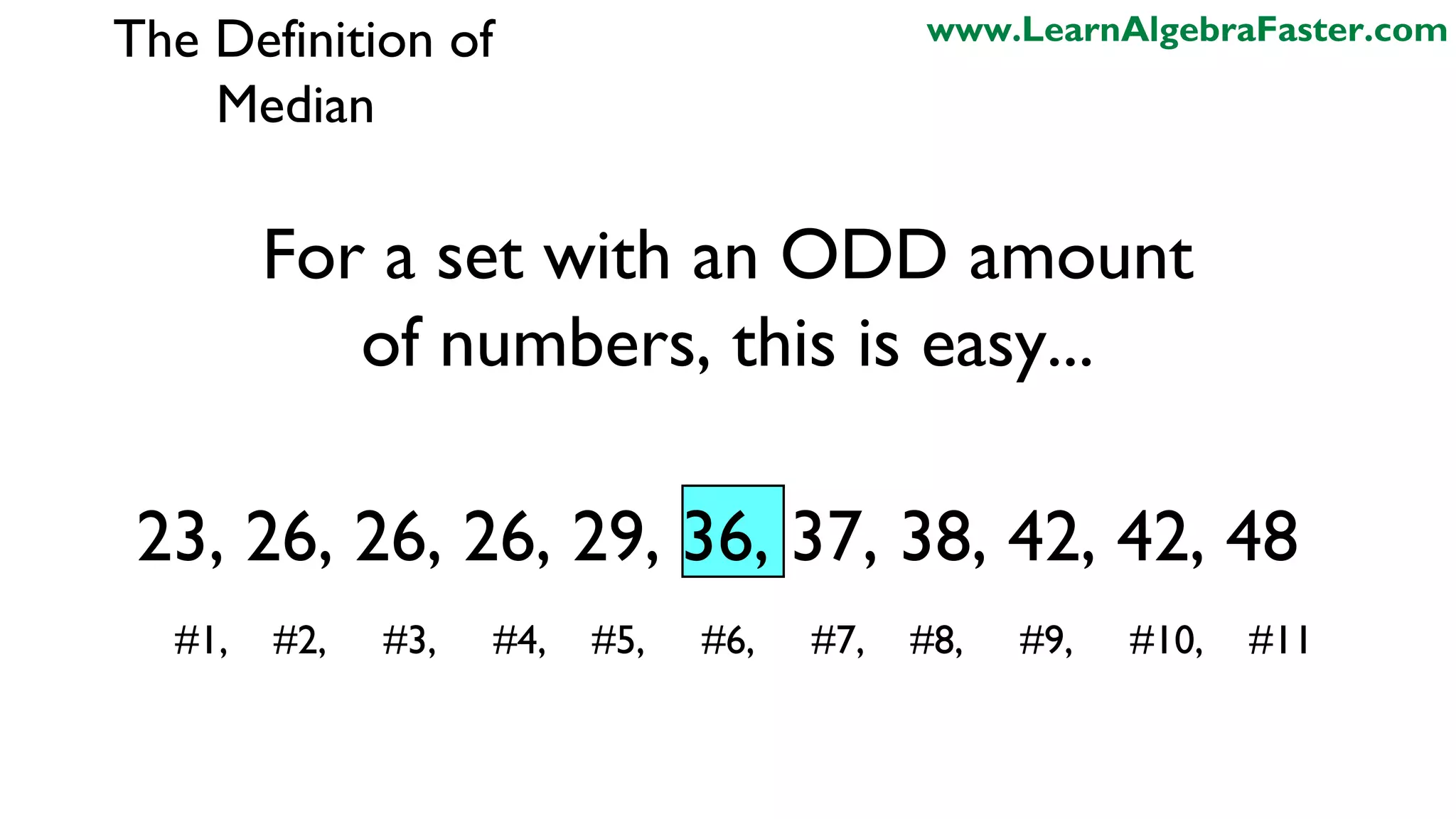 Definition of Median | PPT