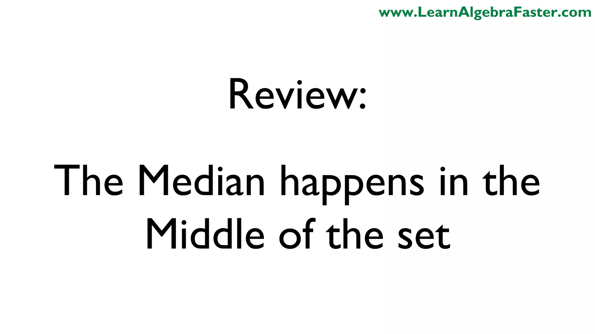 Definition of Median | PPT