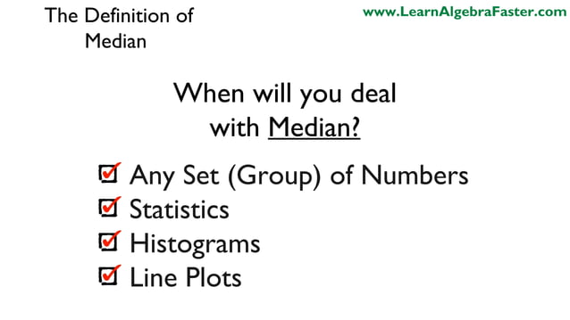 Definition of Median | PPT