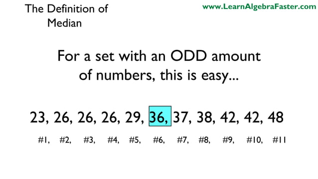 Definition of Median | PPT