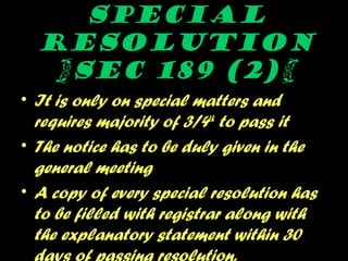 ppt on meeting and resolution | PPT