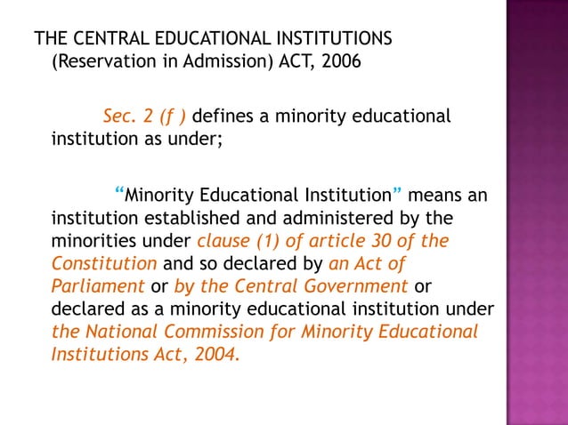 Definition of minority_and_minority_institution | PPT