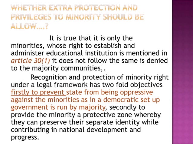 Definition of minority_and_minority_institution | PPTX | Religion ...