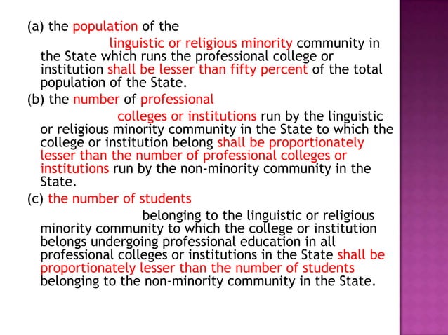 Definition of minority_and_minority_institution | PPTX | Religion ...