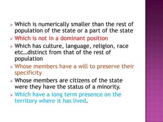 Definition of minority_and_minority_institution | PPTX | Religion ...