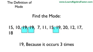 Definition of Mode | PPT