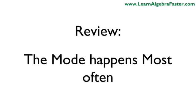 Definition of Mode | PPT