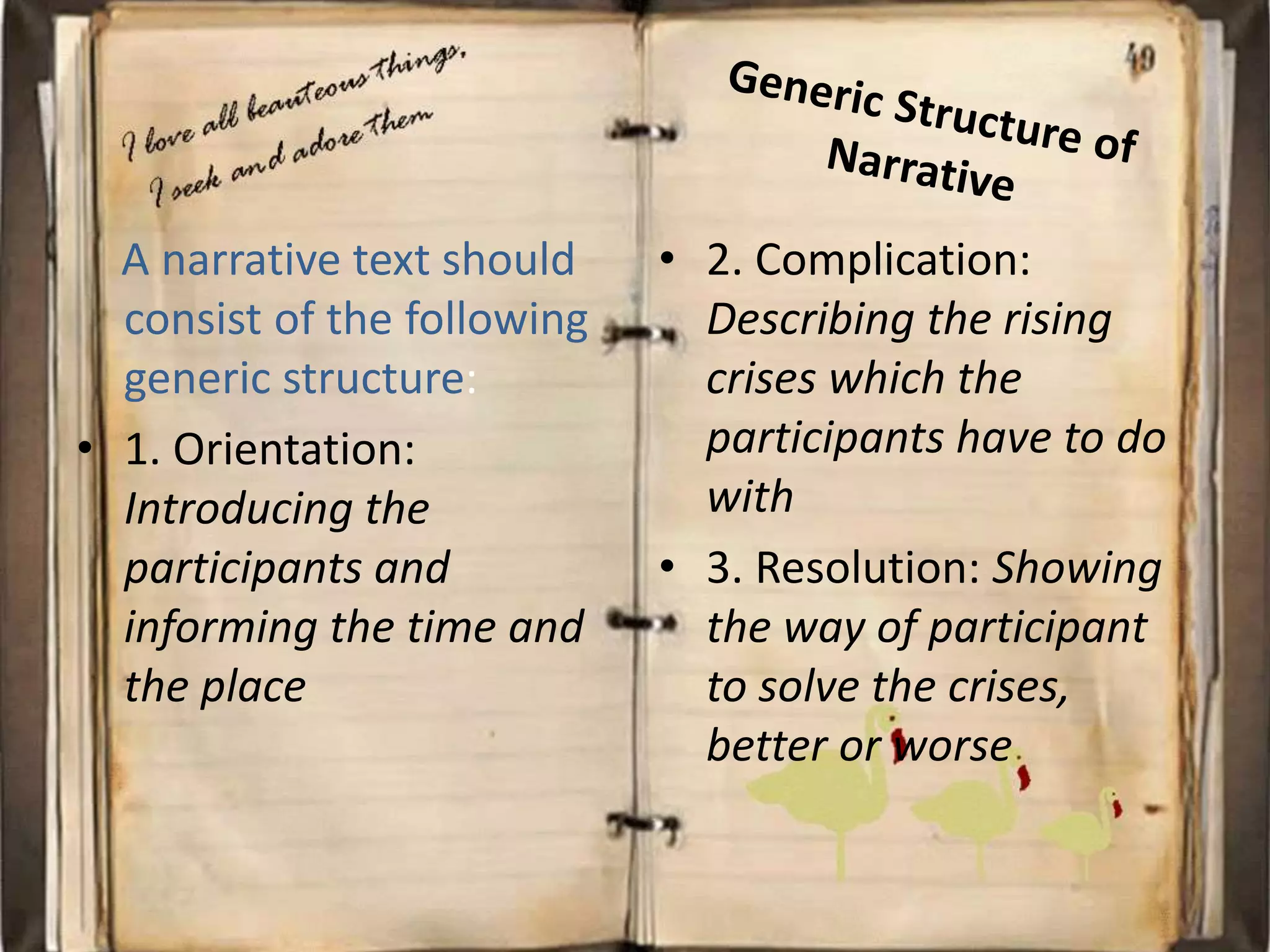 The Definition of Narrative Text | PPTX