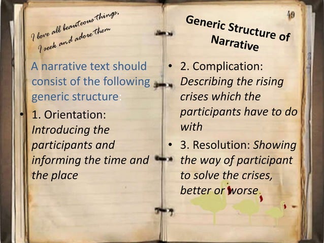 The Definition of Narrative Text | PPTX