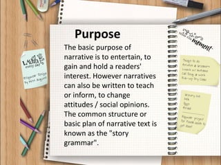 The Definition of Narrative Text | PPTX