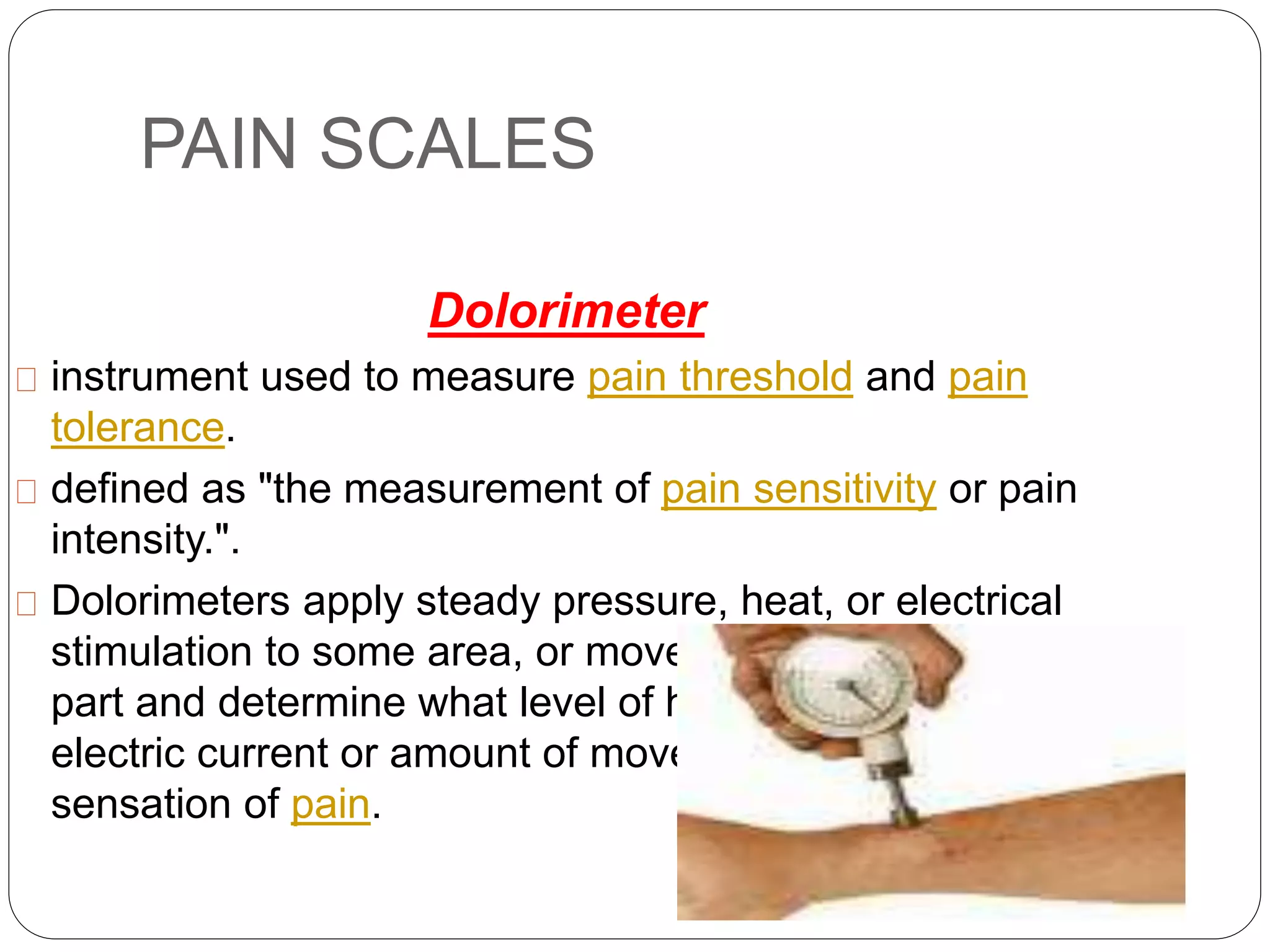 nursing management of a patient with pain | PPTX