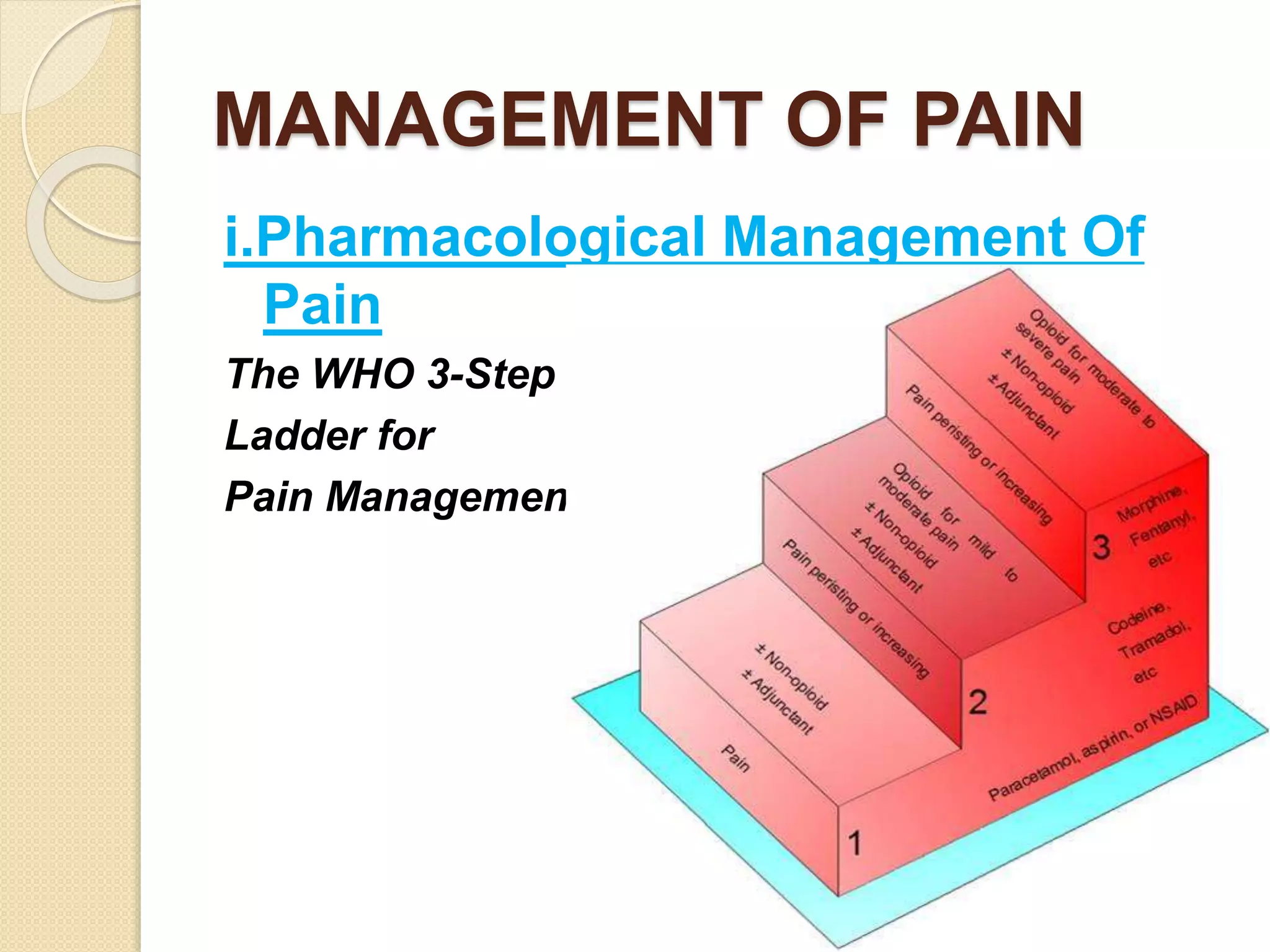 nursing management of a patient with pain | PPTX