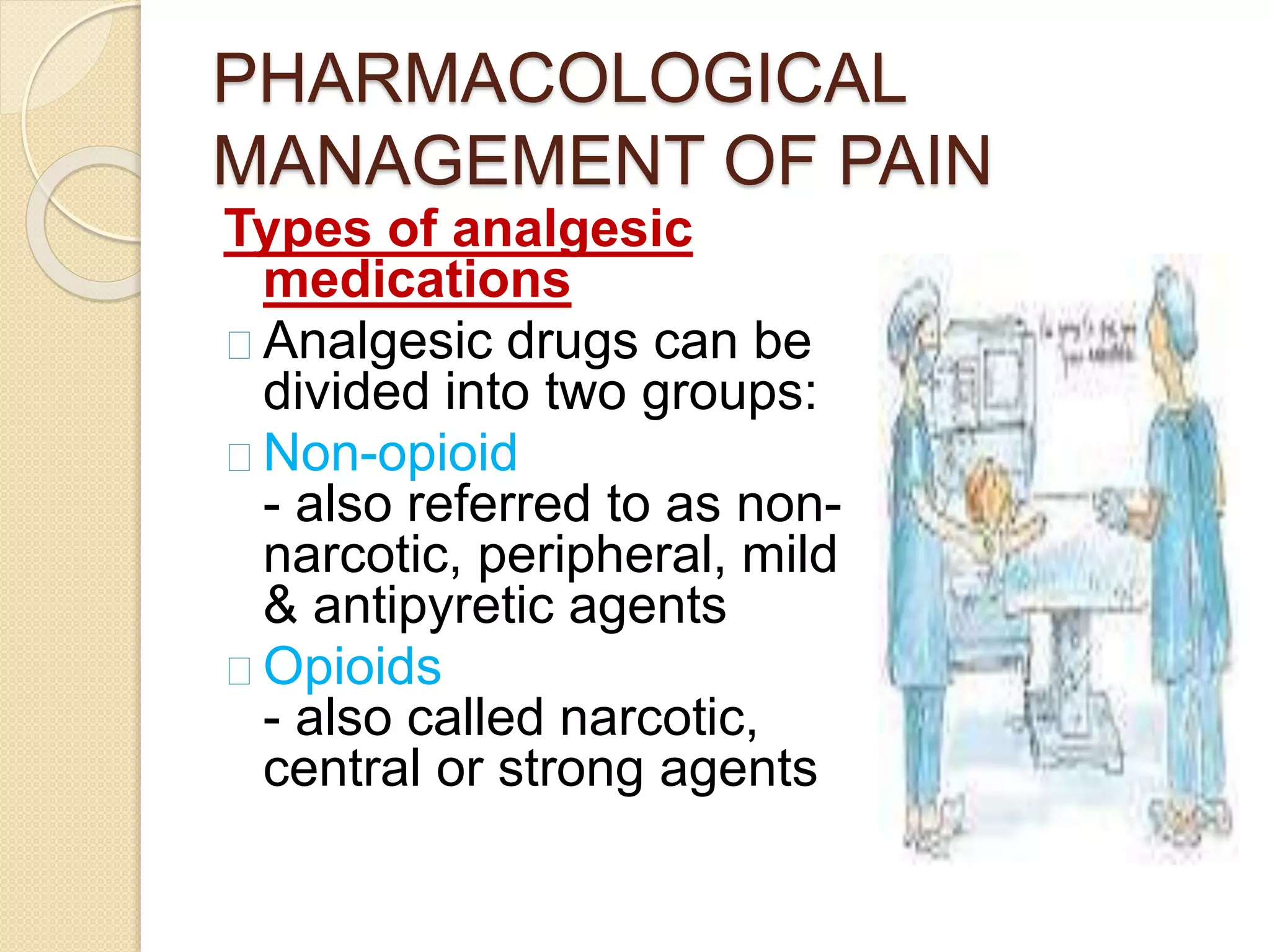 nursing management of a patient with pain | PPTX