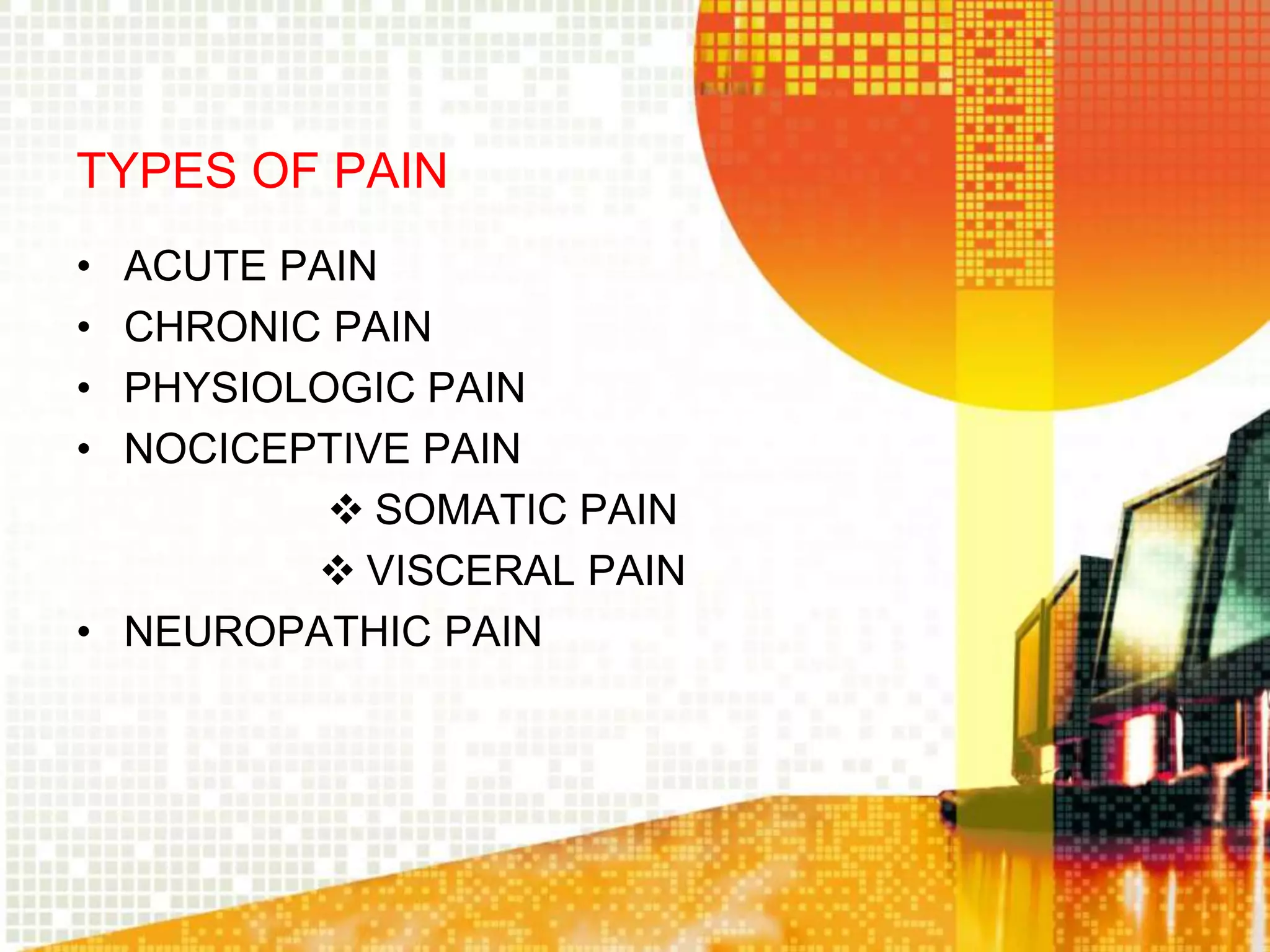 nursing management of a patient with pain | PPTX