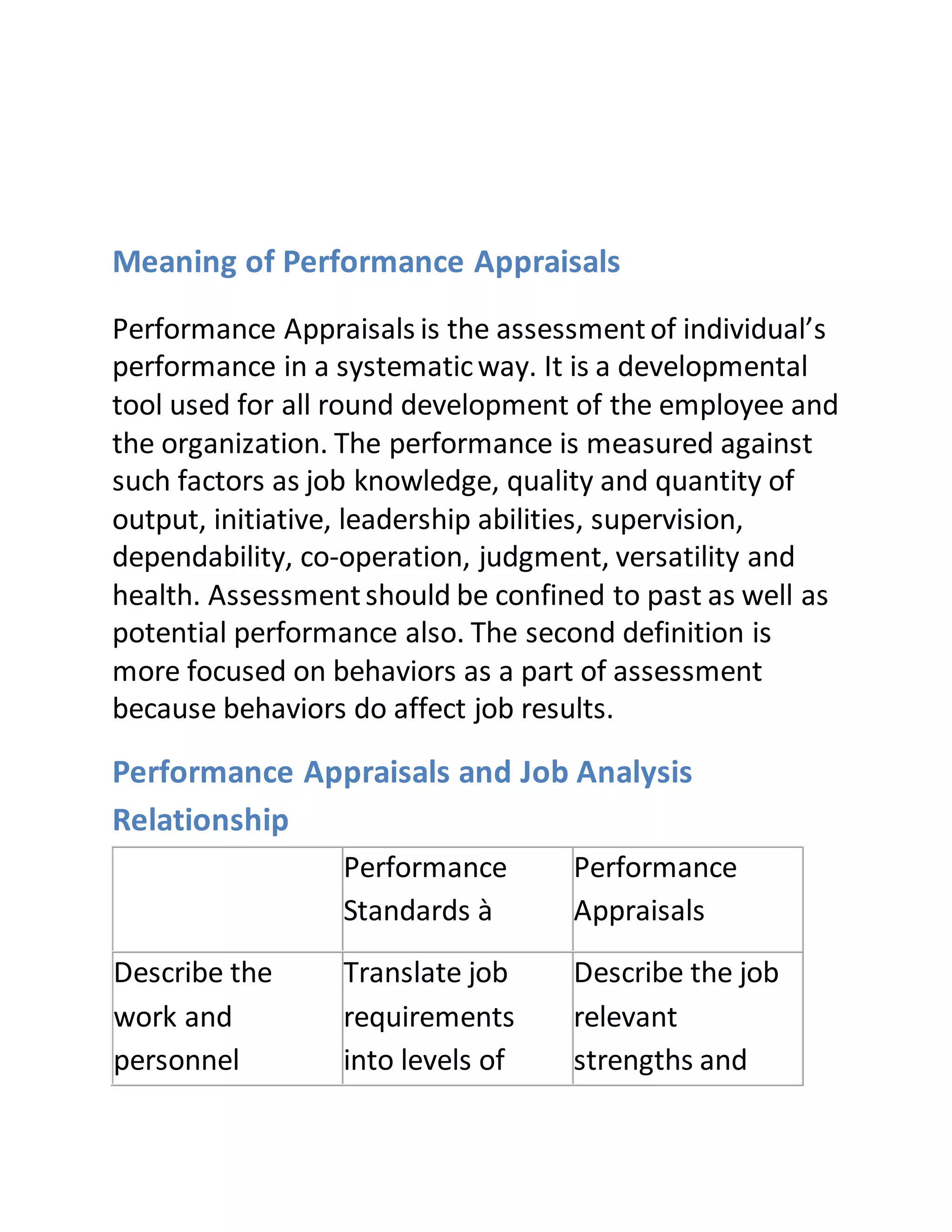 Definition of performance management | PDF