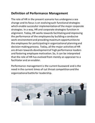 Definition of performance management | PDF