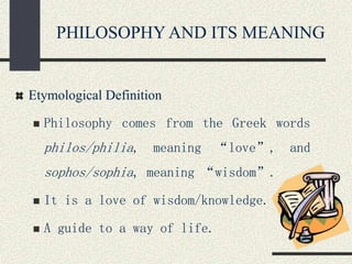 PHILOSOPHY and EDUCATIONAL PHILOSOPHY | PPT