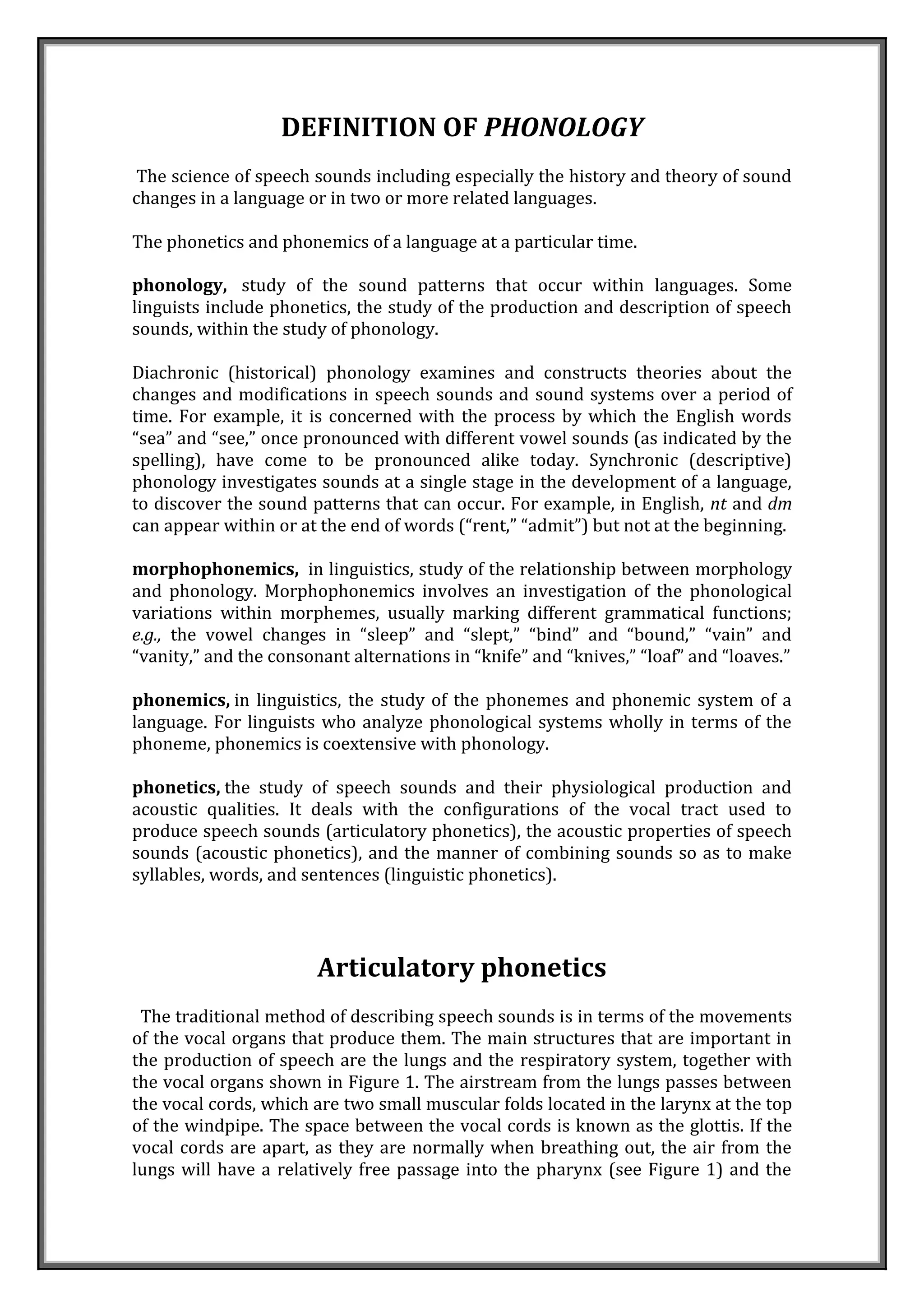 Definition of phonology | PDF