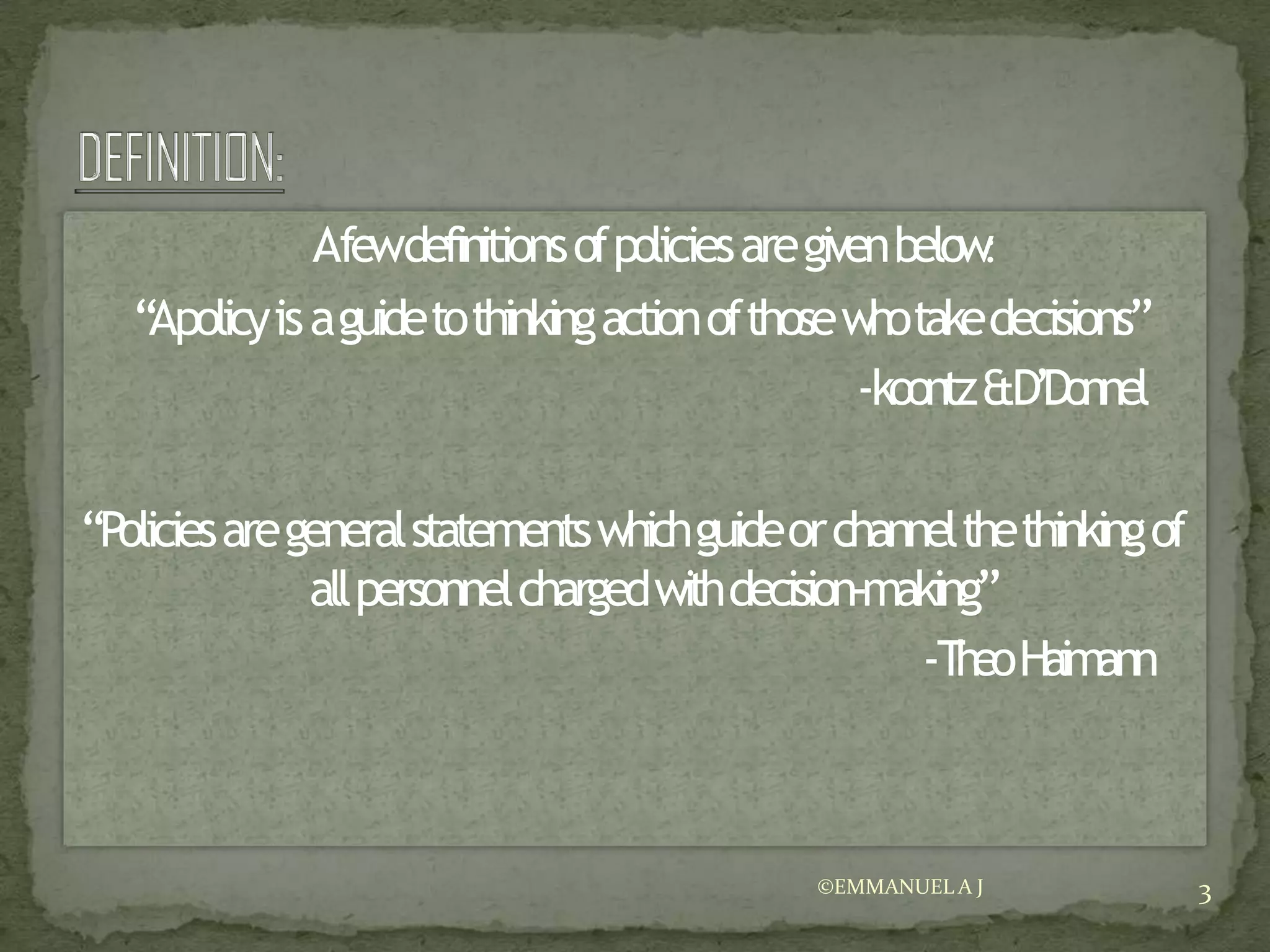 definition of policy and features ppt.pptx