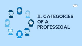 Definition of profession and categories of a professional | PPTX