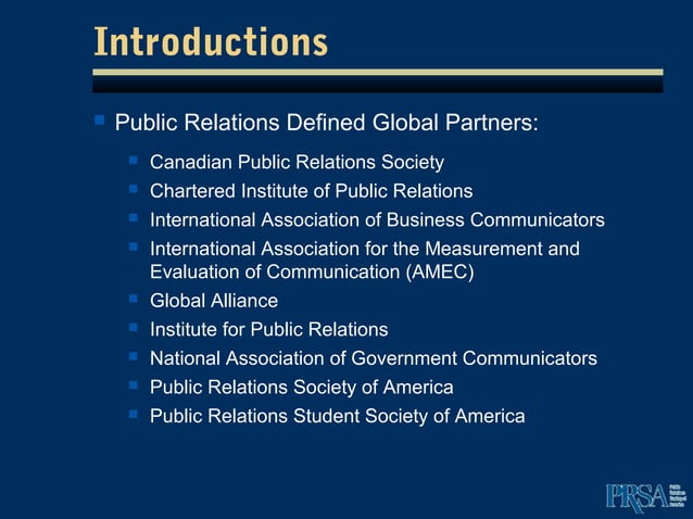 Definition of PR Summit (Candidate Definitions) Presentation | PPT | Events