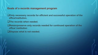 Definition of records | PPT