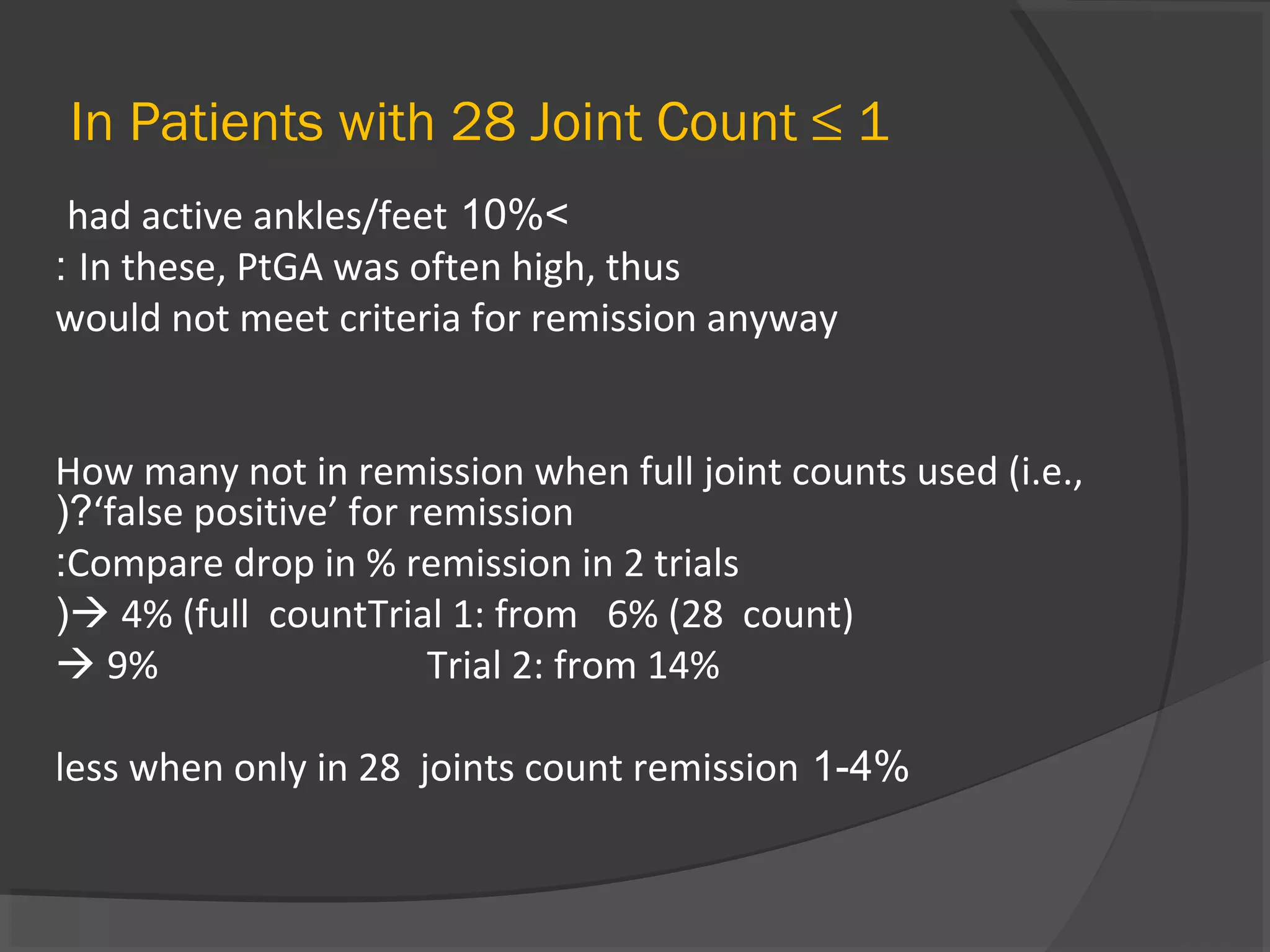 Definition of remission of ra | PPT