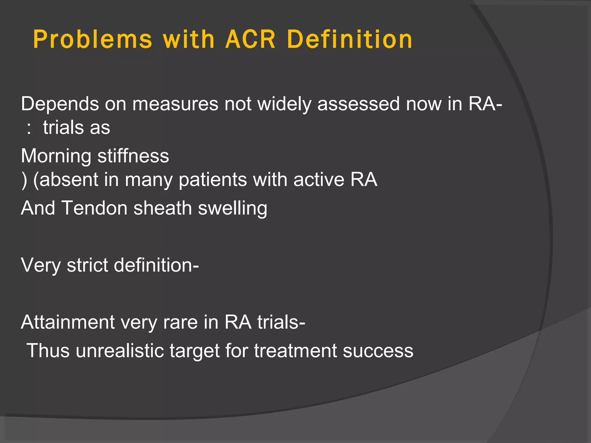 Definition of remission of ra | PPT