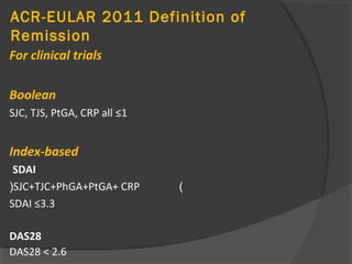 Definition of remission of ra | PPT