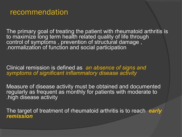 Definition of remission of ra | PPT | Diseases and Conditions | Medical ...