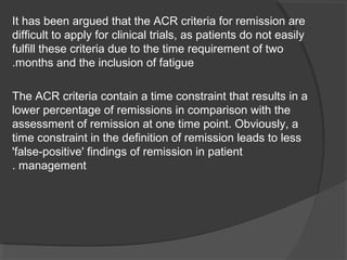Definition of remission of ra | PPT