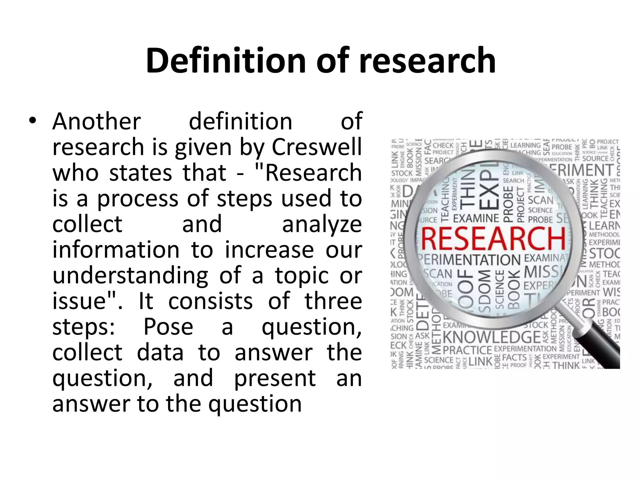 Definition of research - Research Methodology - Manu Melwin joy | PPT