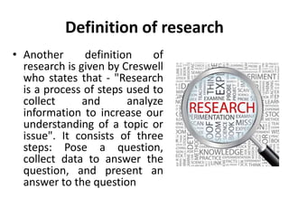 Definition of research - Research Methodology - Manu Melwin joy | PPT