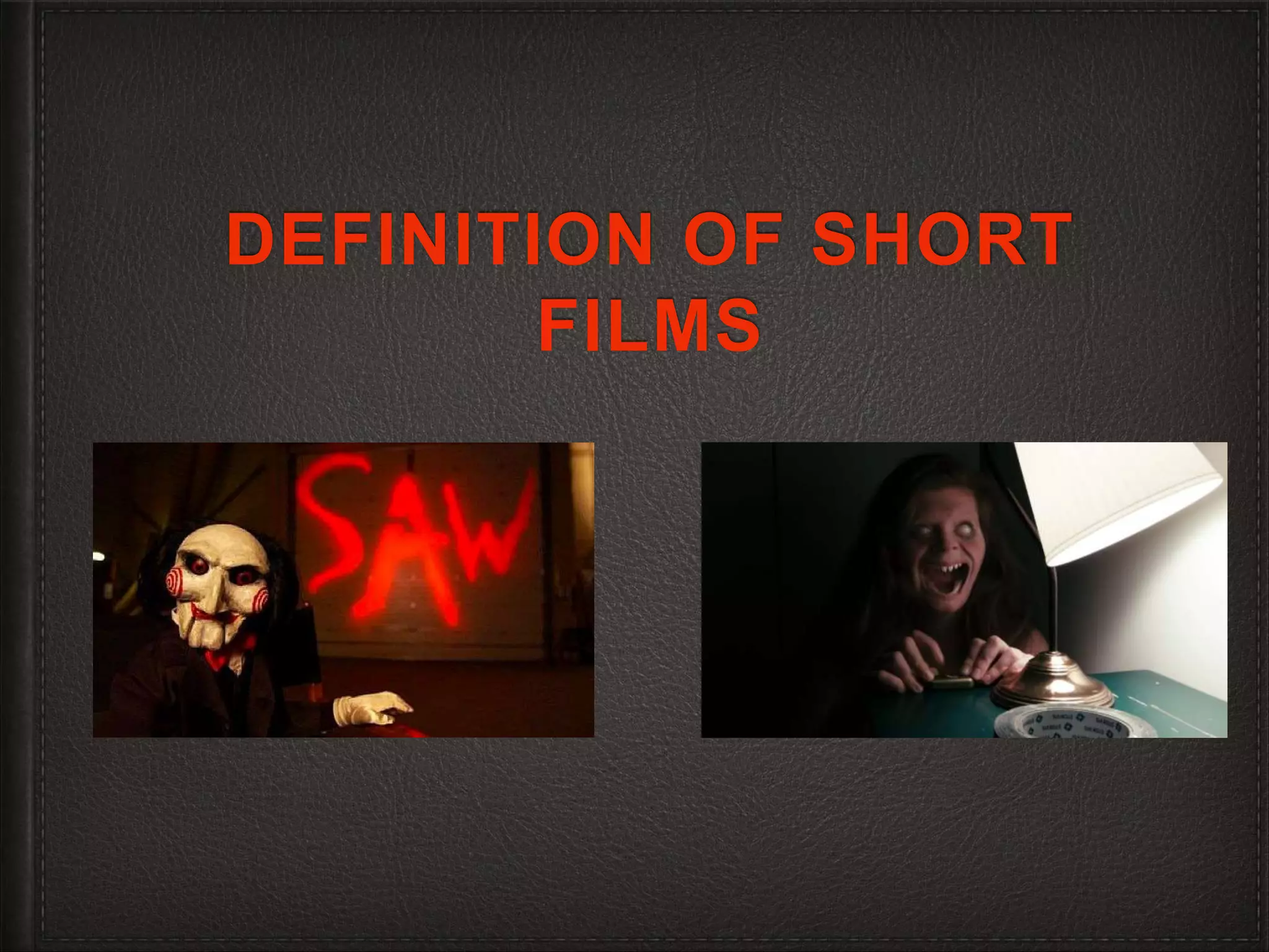 Definition of short films | PPT