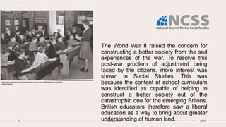 Definition of Social Studies, Percieved program needs and Diverse ...
