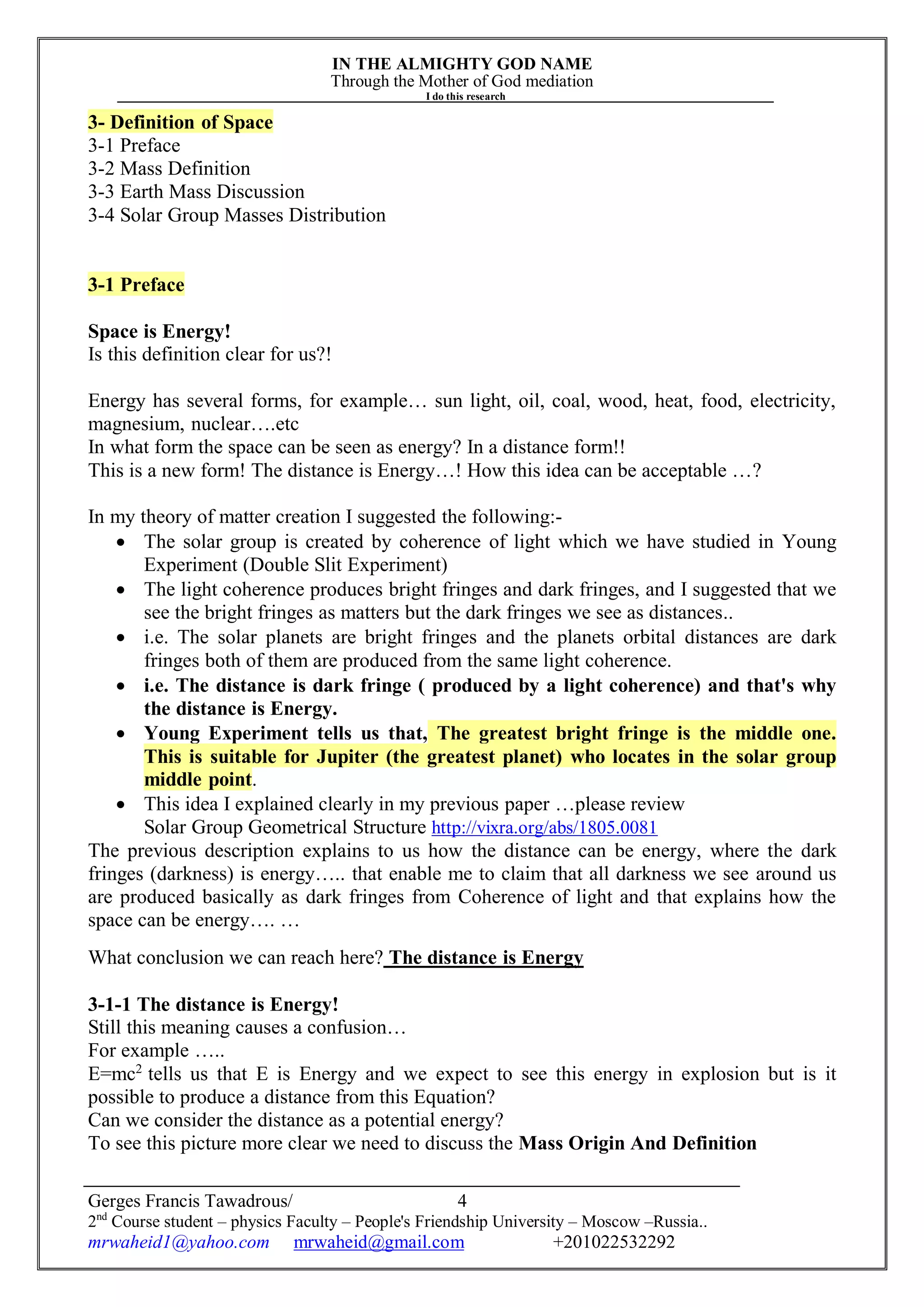 Definition of space (revised) | PDF