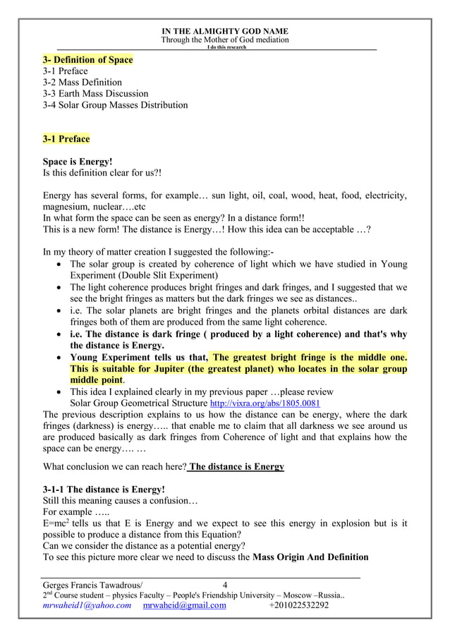 Definition of space (revised) | PDF