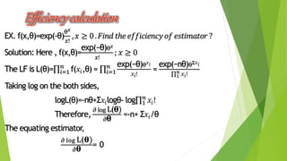 Definition of statistical efficiency | PPTX