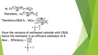 Definition of statistical efficiency | PPTX