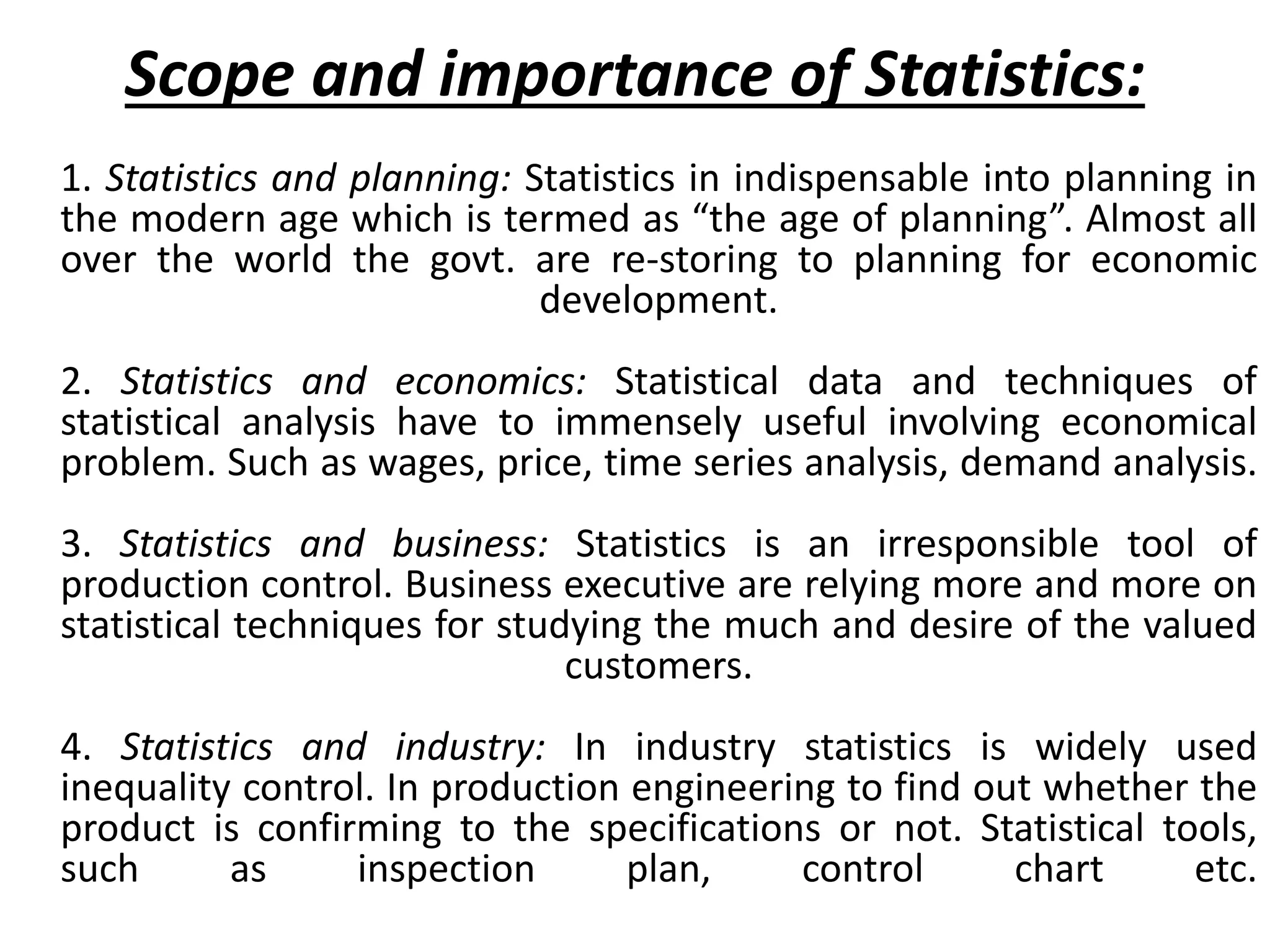 Definition of statistics | PPTX