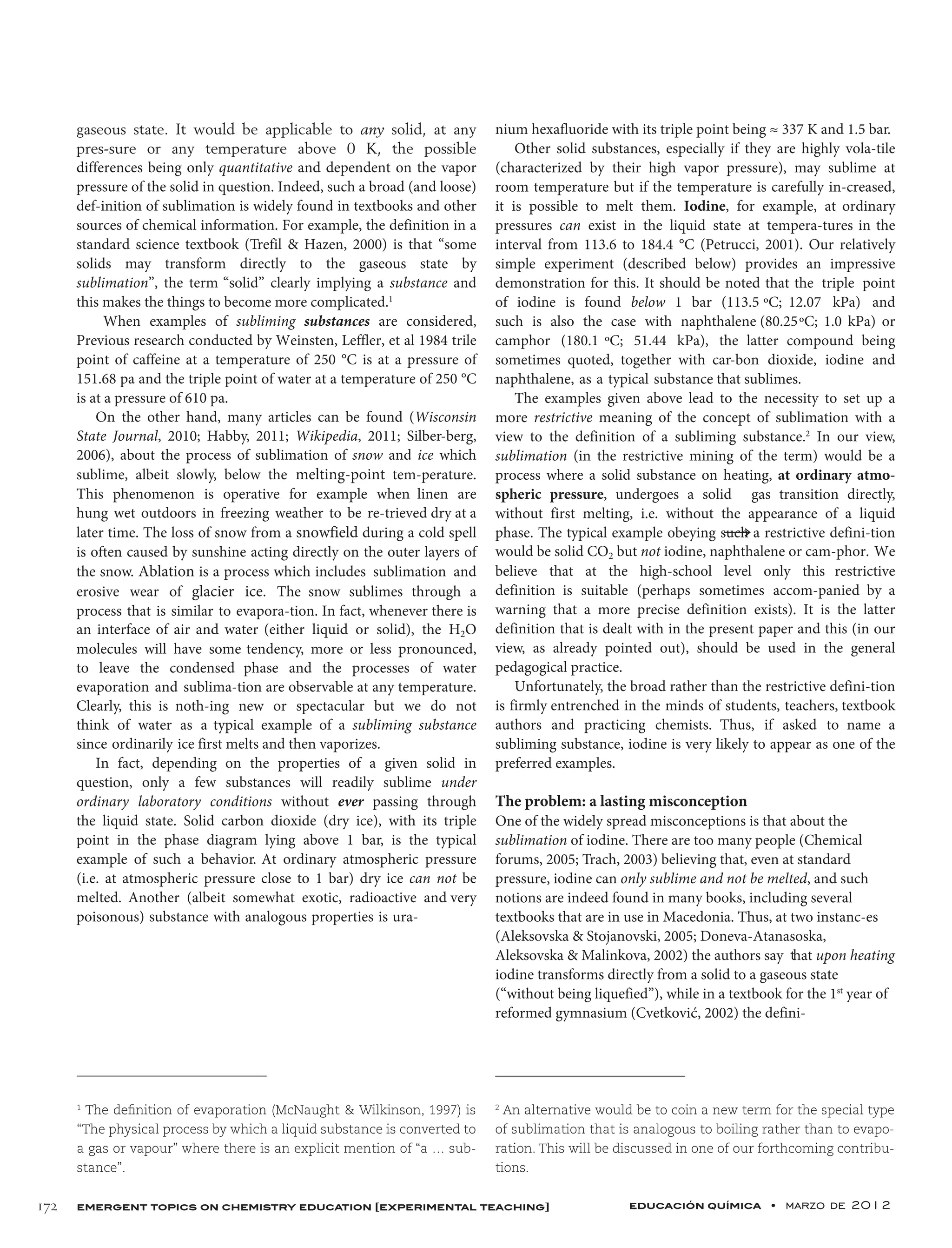 Definition of sublimation | PDF