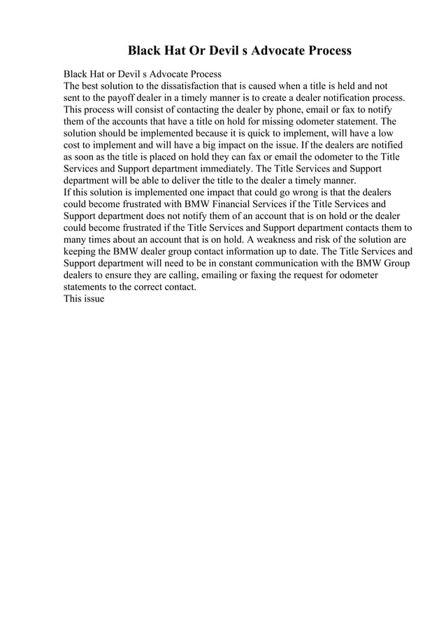 Definition Of Success Essay | PDF