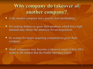 Definition of takeover | PPT | Mergers and Acquisitions | Business ...