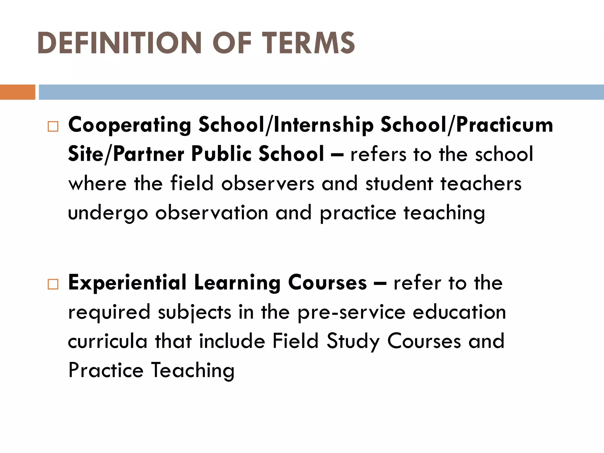 Definition of terms | PDF