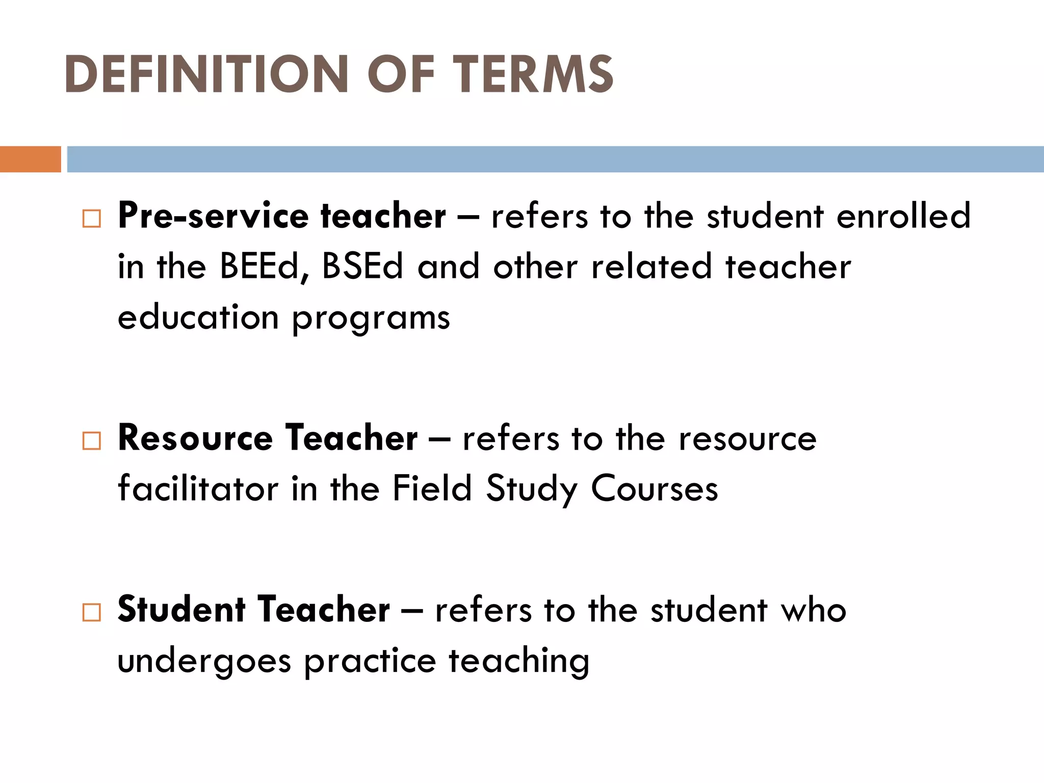 Definition of terms | PDF