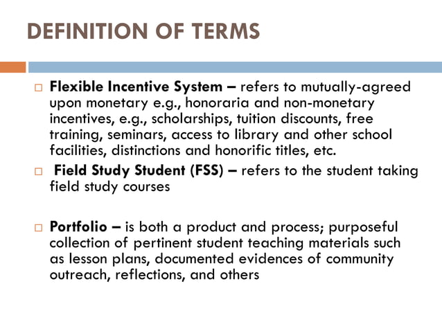 Definition of terms | PDF