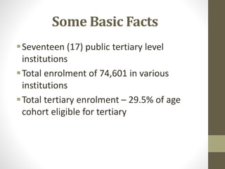 Definition of tertiary level education | PPTX