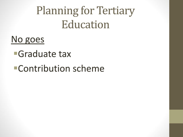 Definition of tertiary level education | PPTX