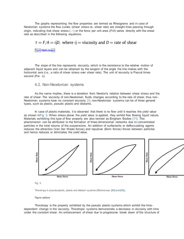 Definition of thixotropy | DOCX | Chemistry | Science